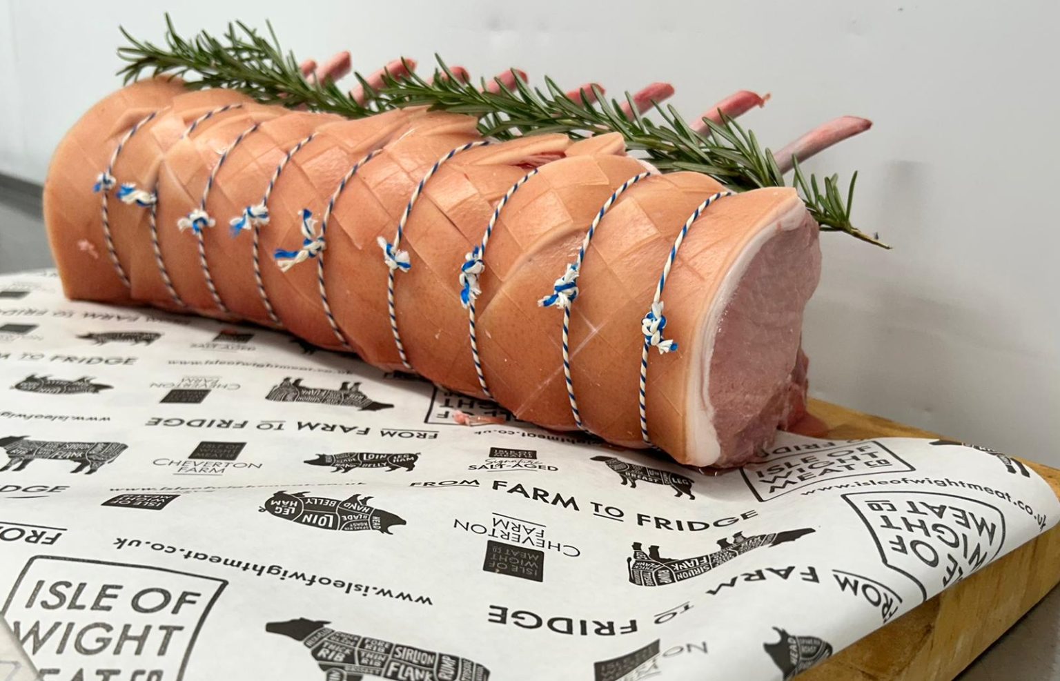 French Trimmed Loin of Pork Joint Bone-In | Isle of Wight Meat Co.