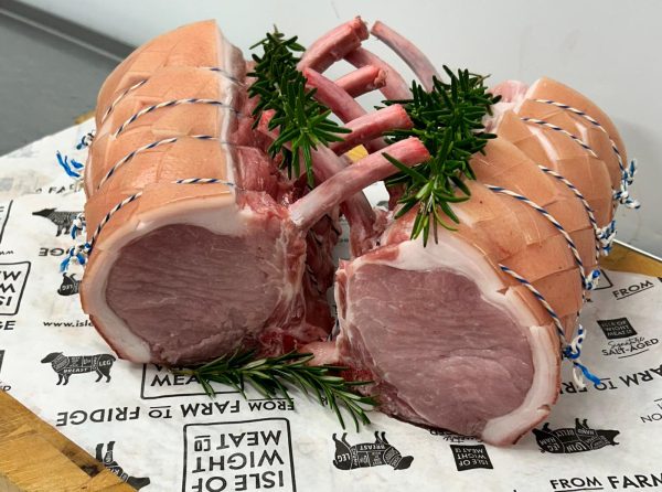 French Trimmed Loin of Pork Joint Bone-In | Isle of Wight Meat Co.